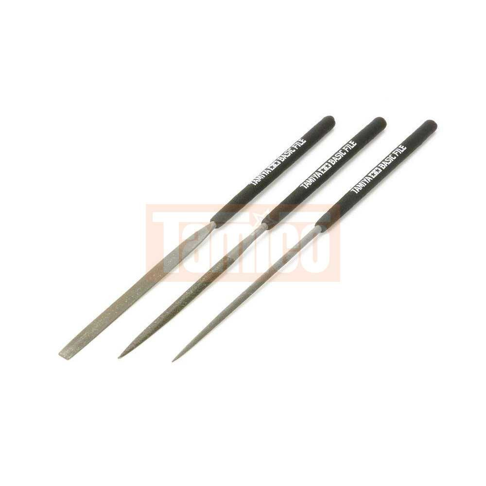 Tamiya 74104 Basic Feilen-Set Plastik/RC (Flach/Rund/Halbrund)