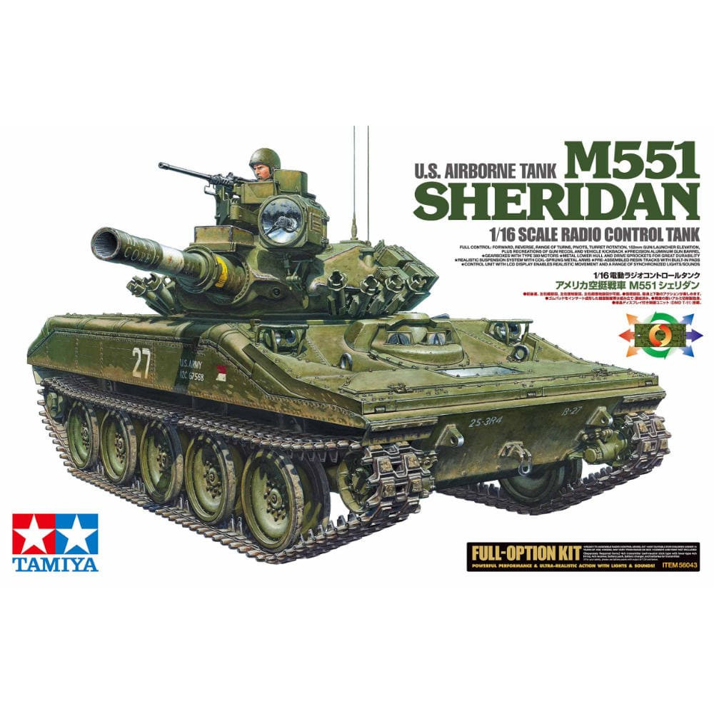 Tamiya 56043 Panzer US M551 Sheridan Full Option 1:16 Bausatz