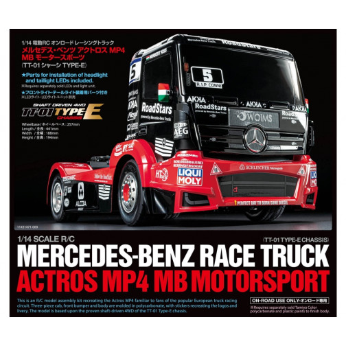 Tamiya 58661 Buggyra Fat Fox Race Truck 1:14 TT-01E Kit