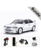 Tamiya 58691 Ford Escort Custom TT-02 BUNDLE Silver