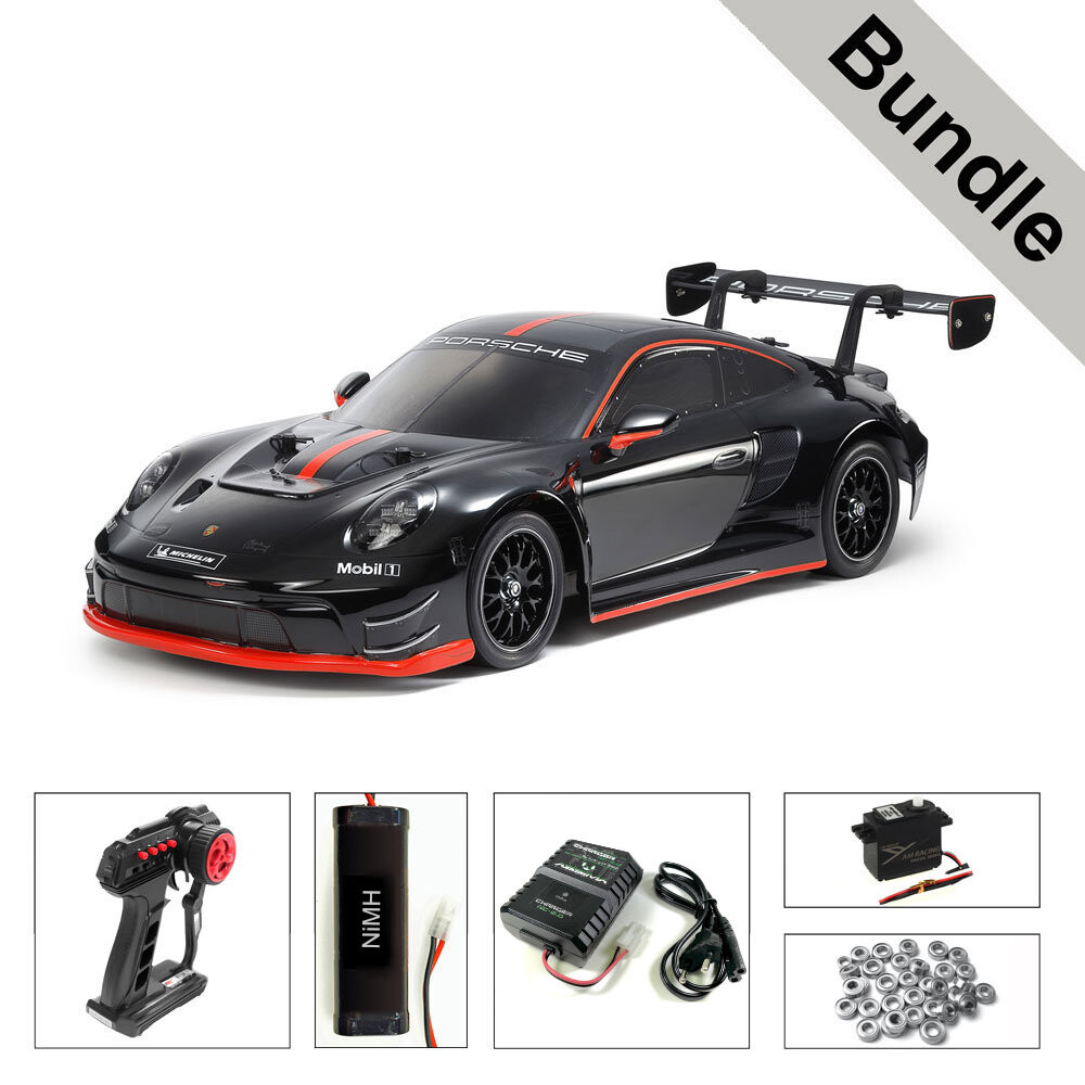 Tamiya 58745 Porsche 911 GT3 R (TT-02) BUNDLE "Silber"